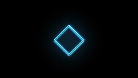 animation of glowing rotating square fro... | Stock Video | Pond5