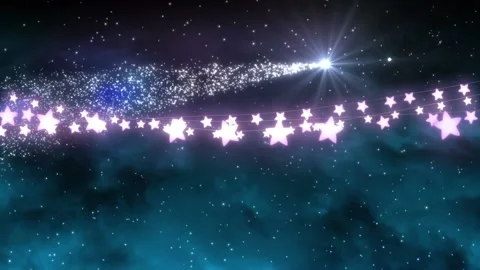 Animation of glowing strings of fairy li... | Stock Video | Pond5