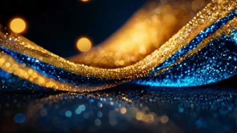 Animation golden light shine particles ... | Stock Video | Pond5