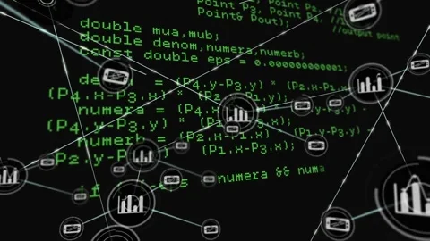 Animation of graph and cellphone connect... | Stock Video | Pond5