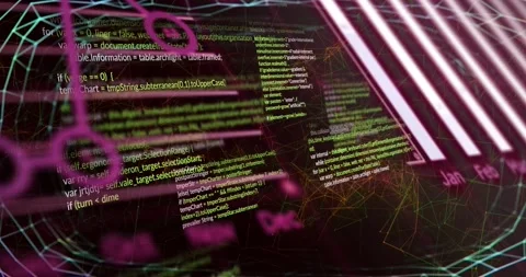 Animation of graph and data processing o... | Stock Video | Pond5