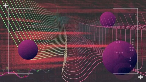 Animation of graphical infographic inter... | Stock Video | Pond5