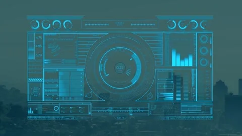 Animation of graphical interface screen ... | Stock Video | Pond5