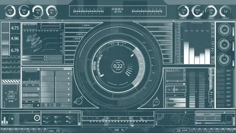 Animation of graphical interface screen ... | Stock Video | Pond5