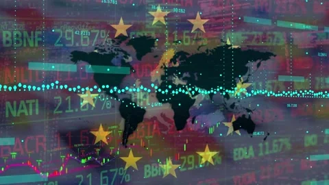 Animation of graphical moving chart with... | Stock Video | Pond5