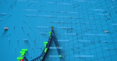 Animation of graphs and math formulas on... | Stock Video | Pond5