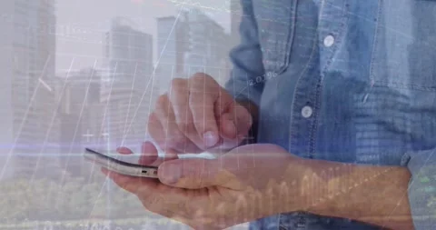 Animation graphs, binary codes, computer... | Stock Video | Pond5