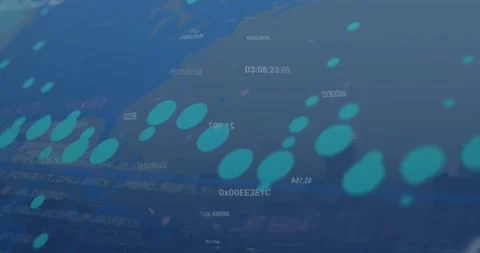 Animation of graphs with changing number... | Stock Video | Pond5