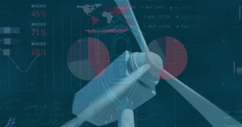 Animation of graphs, charts with data pr... | Stock Video | Pond5