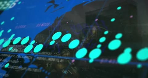 Animation of graphs, computer language, ... | Stock Video | Pond5