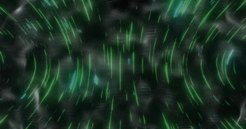 Animation of green digital lines and dot... | Stock Video | Pond5