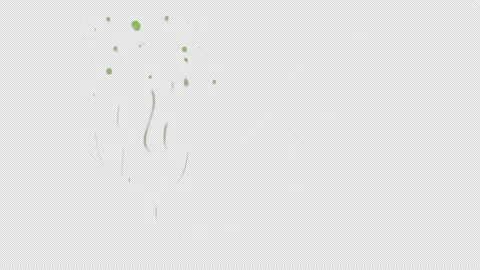 Animation of green gas on a black screen | Stock Video | Pond5