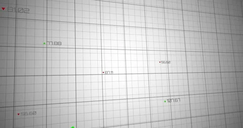 Animation of a green graph line on black... | Stock Video | Pond5