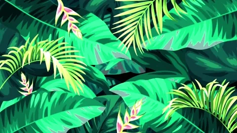 Animation green leaf frame with black sp... | Stock Video | Pond5