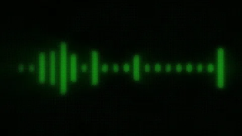 Animation green light sound wave effect ... | Stock Video | Pond5