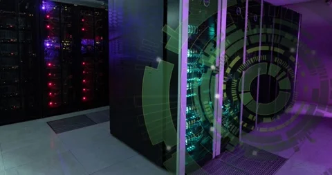 Animation of green round scanner spinnin... | Stock Video | Pond5