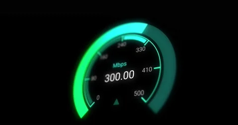 Animation of green speedometer over blac... | Stock Video | Pond5