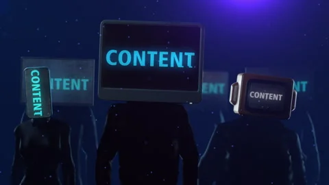 animation of a group of people with moni... | Stock Video | Pond5