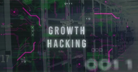 Animation of growth hacking text, changi... | Stock Video | Pond5