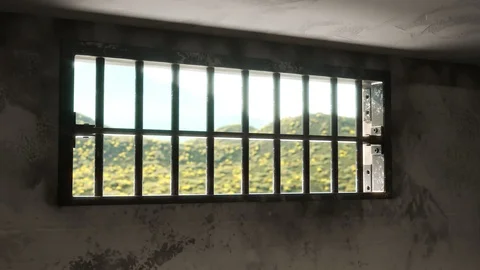 Animation of a grunge prison cell with l... | Stock Video | Pond5