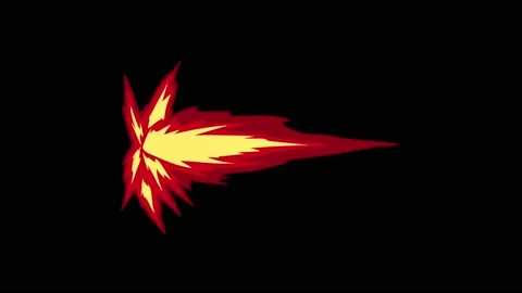 Animation gun shooting effect isolate on... | Stock Video | Pond5