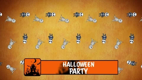 Animation of halloween greetings and flo... | Stock Video | Pond5
