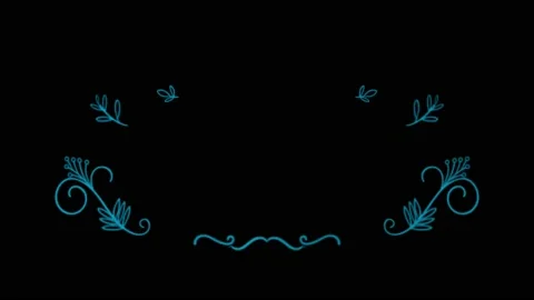 Animation hand draw frame with black bac... | Stock Video | Pond5