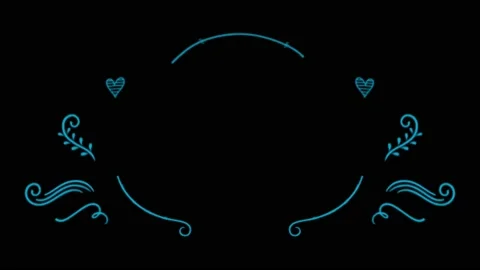 Animation hand draw frame with black bac... | Stock Video | Pond5