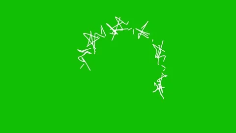 Animation hand drawn white energy lines ... | Stock Video | Pond5