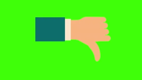 Animation of a hand pointing bad icon on... | Stock Video | Pond5