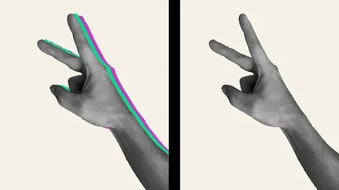 animation of a hand showing a peace sign... | Stock Video | Pond5