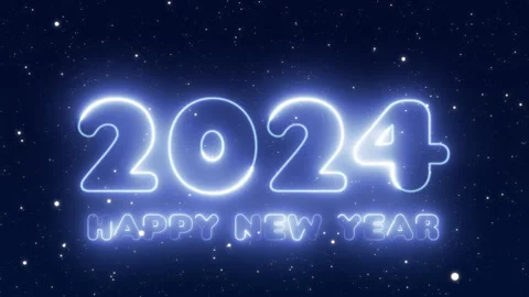 Animation of happy new year greetings. O... | Stock Video | Pond5