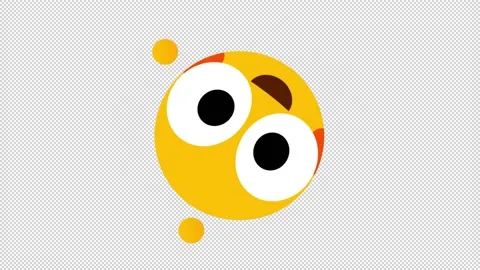Animation of a happy spinning emoji isol... | Stock Video | Pond5
