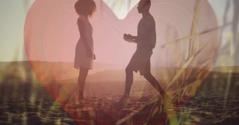 Animation of heart beating over man prop... | Stock Video | Pond5