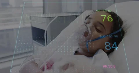 Animation of heart rate monitor against ... | Stock Video | Pond5