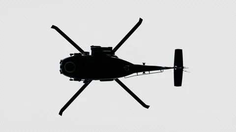 Animation of the helicopter bottom view ... | Stock Video | Pond5