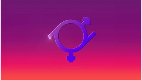 Animation of heterosexual symbol over pu... | Stock Video | Pond5