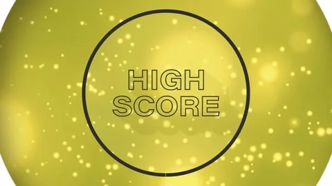 Animation of high score text and spots o... | Stock Video | Pond5