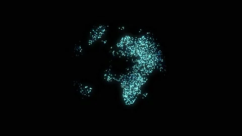 animation. Holographic world map loading... | Stock Video | Pond5