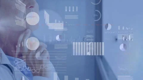 Animation of hud infographic interface o... | Stock Video | Pond5