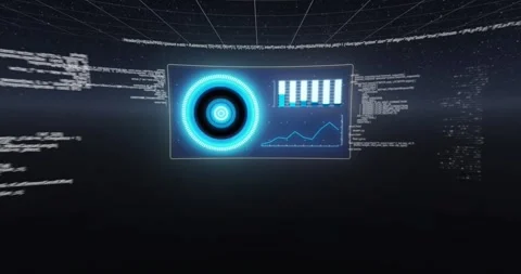 Animation of hud interface screens with ... | Stock Video | Pond5