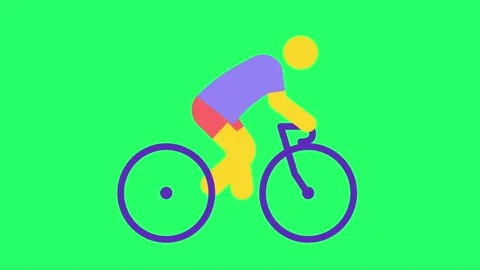 Animation human activity isolate on gree... | Stock Video | Pond5