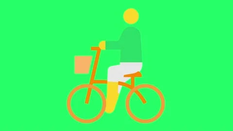 Animation human activity isolate on gree... | Stock Video | Pond5