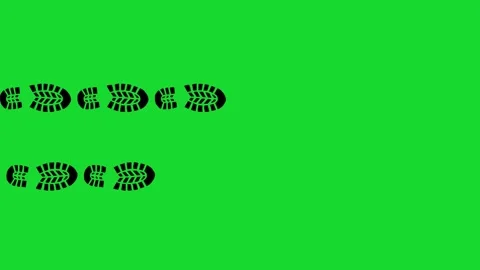 Animation human black boot shoe footstep... | Stock Video | Pond5