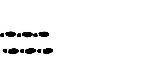 Footsteps Animation Stock Video Footage | Royalty Free Footsteps ...