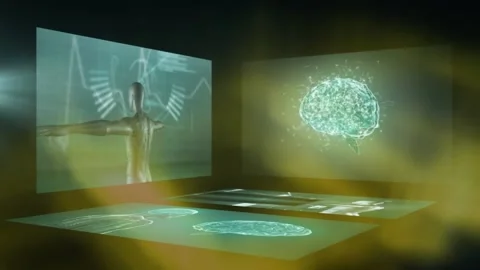 Animation of human body and skeleton, di... | Stock Video | Pond5