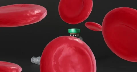 Animation of human body cells and medici... | Stock Video | Pond5