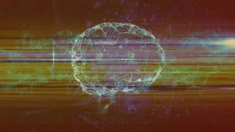 Animation of human brain and dan strand ... | Stock Video | Pond5