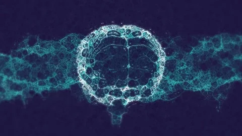 Animation of human brain and dna strand ... | Stock Video | Pond5