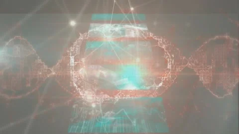 Animation of human brain, dna strand and... | Stock Video | Pond5